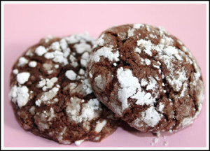 Chocolate Crinkle Cookies with Sambuca - Cookie Madness