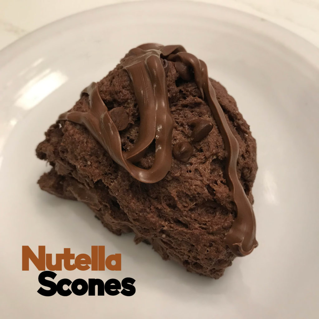 Chocolate Nutella Scones - Cookie Madness