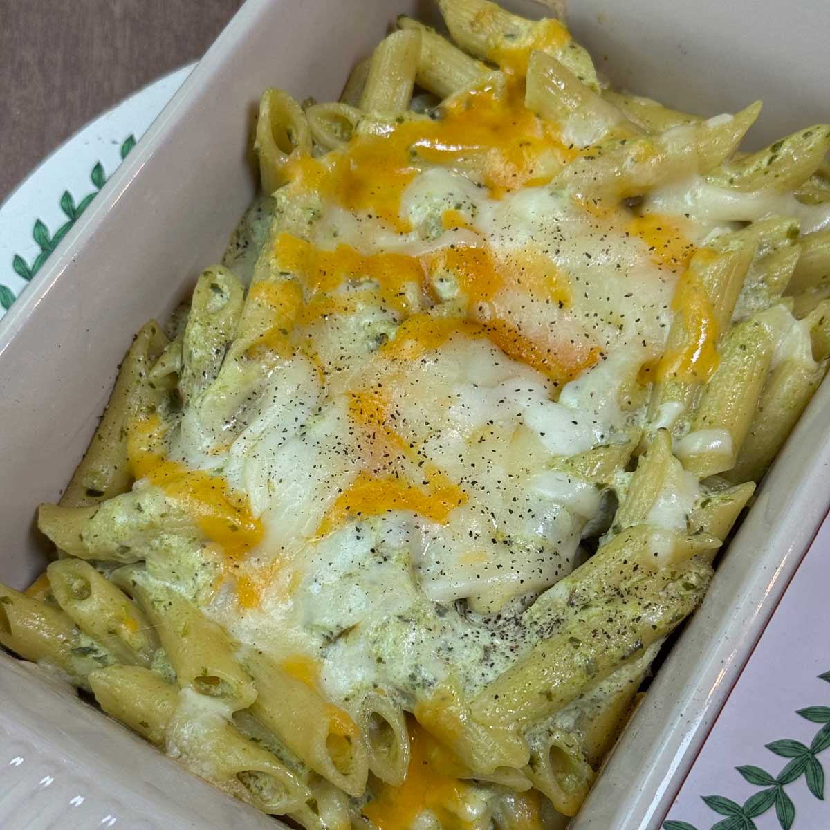 Hatch or Poblano Chile Baked Penne - Cookie Madness