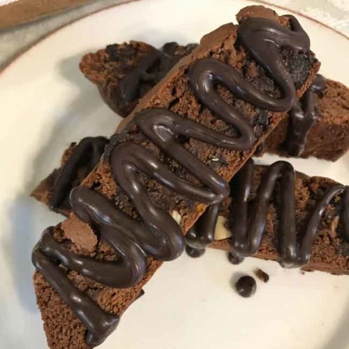 Triple Chocolate Espresso Biscotti - Cookie Madness