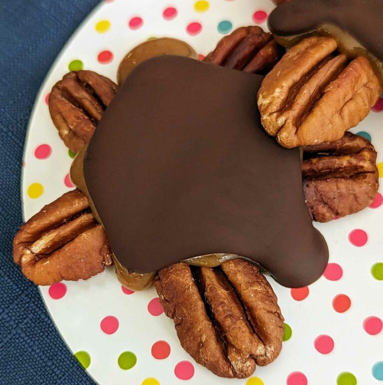 Homemade Chocolate Turtle Candies - Cookie Madness