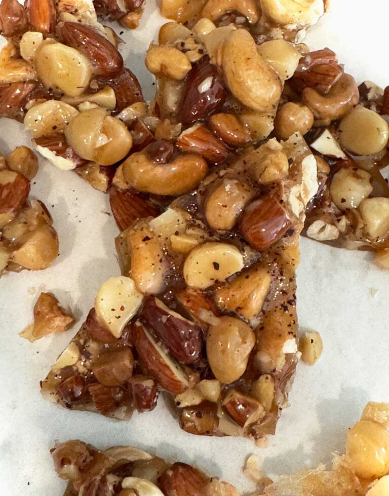 Amaretto Mixed Nut Brittle - Cookie Madness